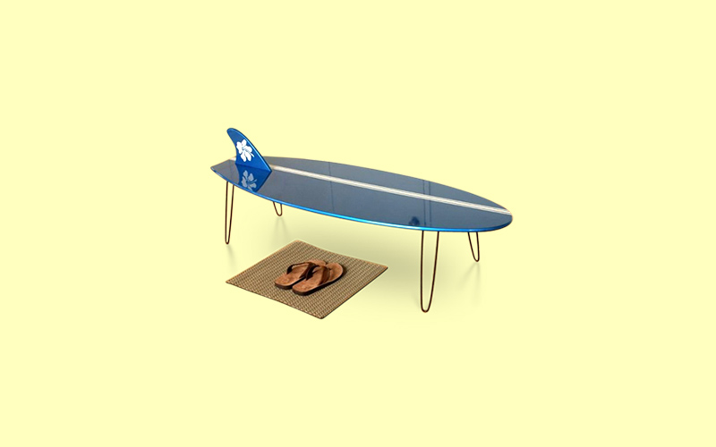 Surf Board Coffee Table - Lunar Lounge